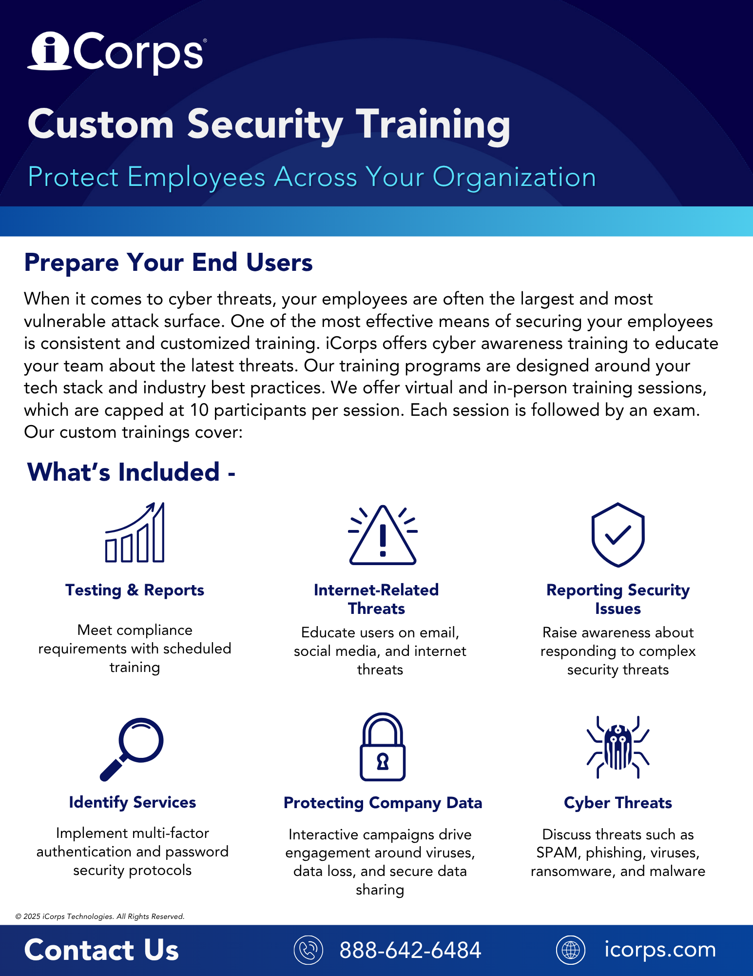 Datasheet: iCorps Cybersecurity Awareness Training